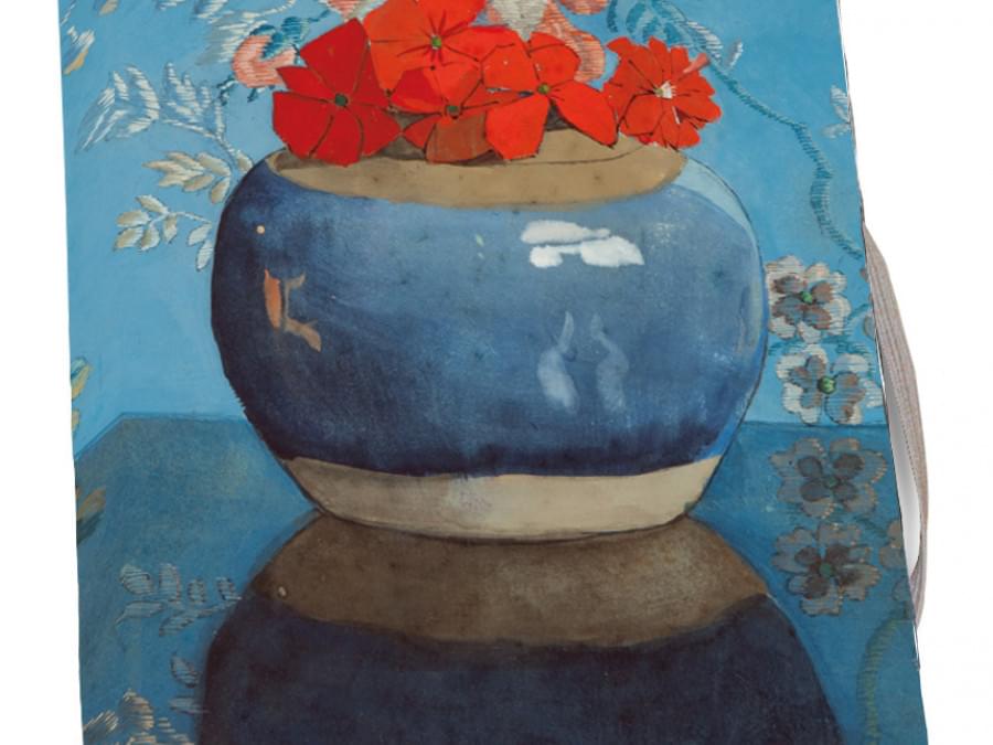 Buy Notebook A5 softcover: Rode geraniums in een blauwe pot, Voerman, de Fundatie | Bekking & Blitz
