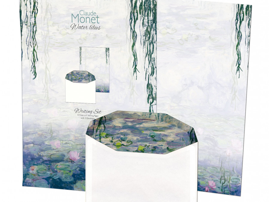 Buy Writing paper with envelopes: Water Lilies, Claude Monet | Bekking ...