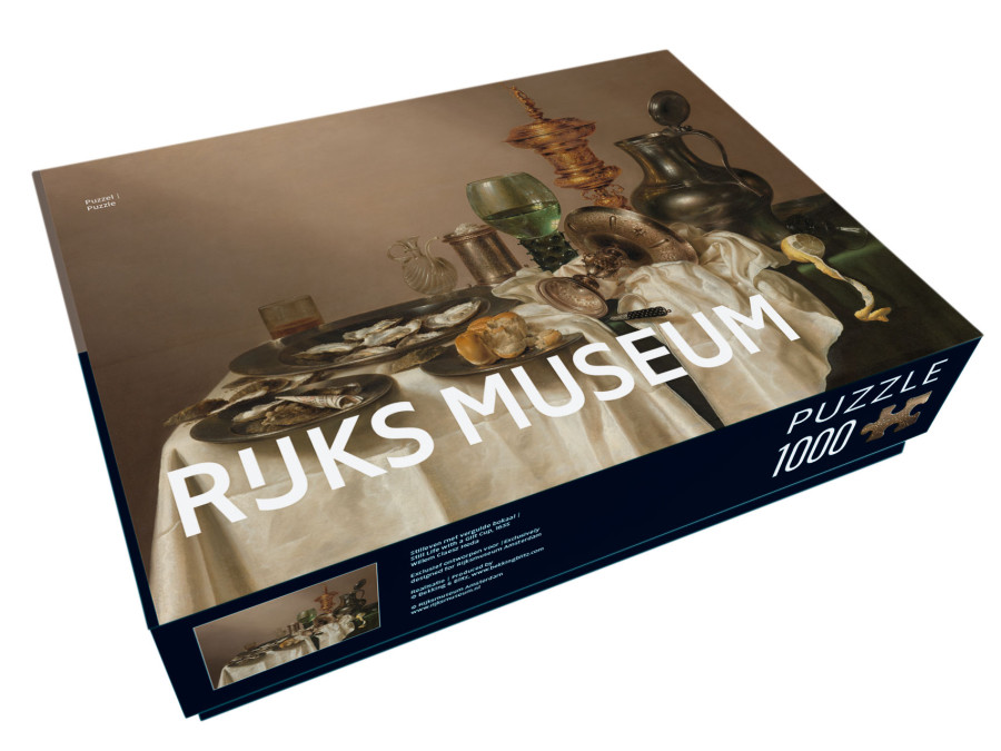 Buy Puzzle (1.000 pieces): Stilleven met vergulde bokaal, Willem Claesz Heda, Rijksmuseum ...